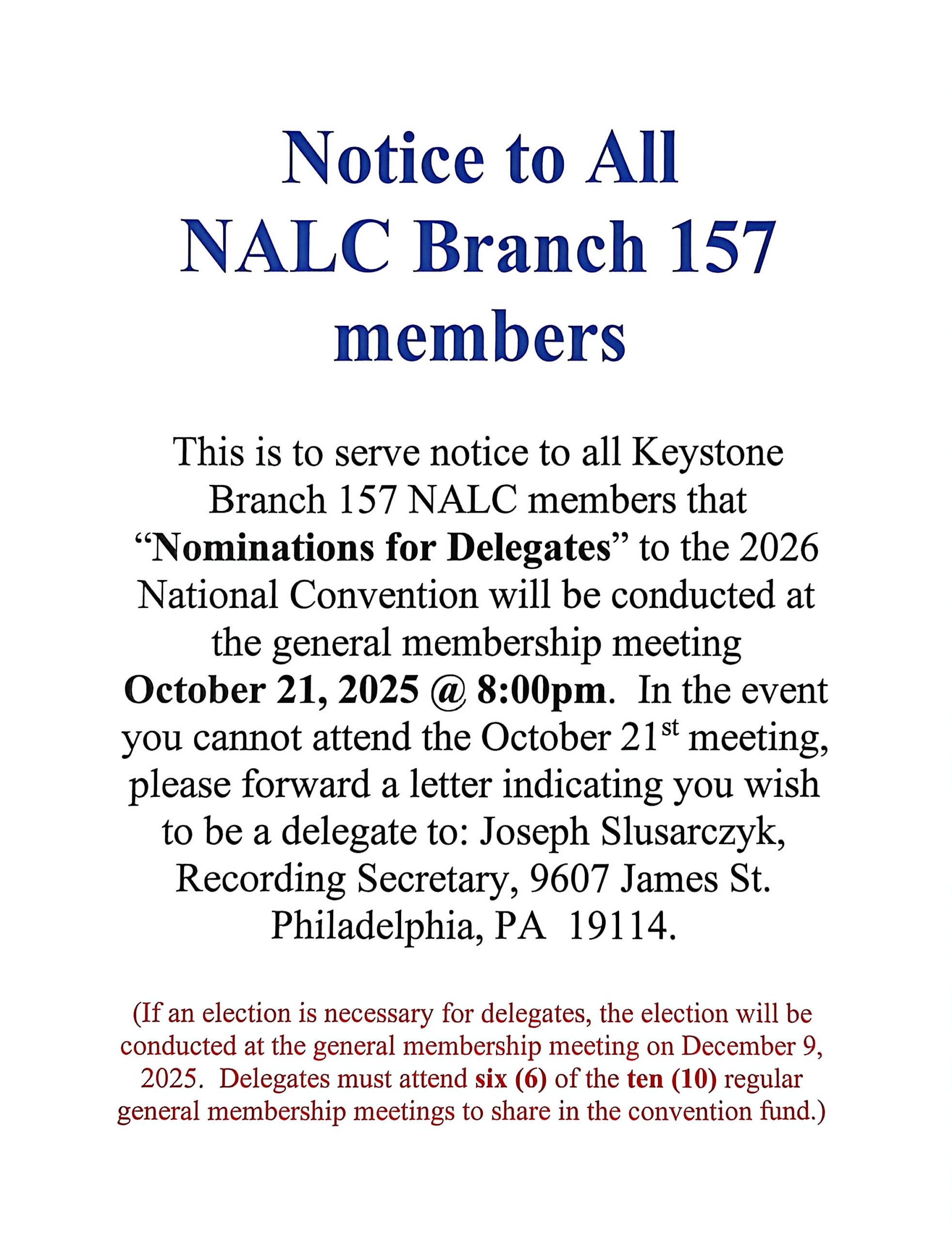 2026 National Convention